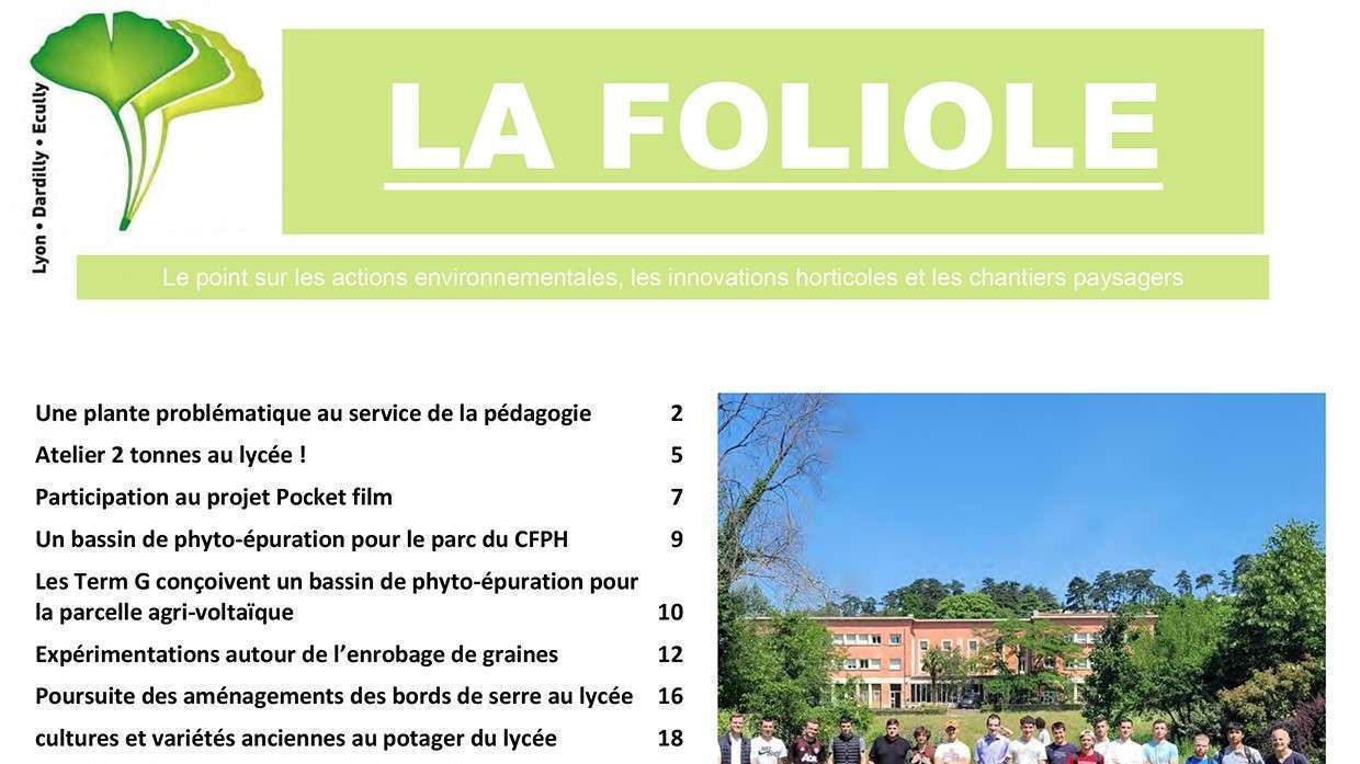 Le numéro 25 de la Foliole est disponible